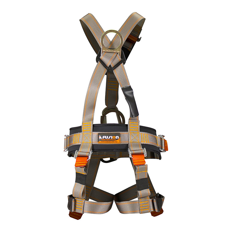 Plemistis V-Style Full Body Harness – Grey, ANSI Z359.11-2022 Certifie ...