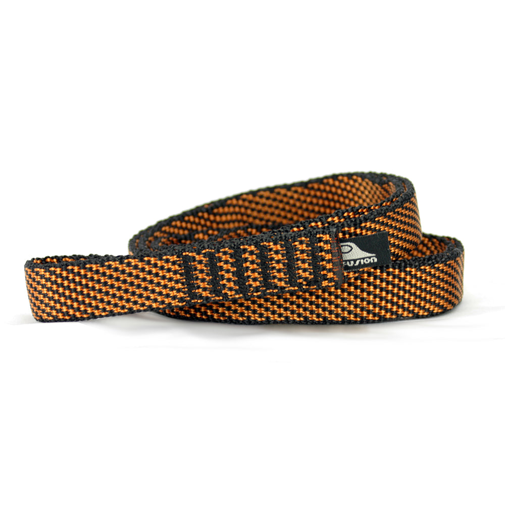 Stitched Nylon Climbing Sling Runner - Orange | Fusion Climb