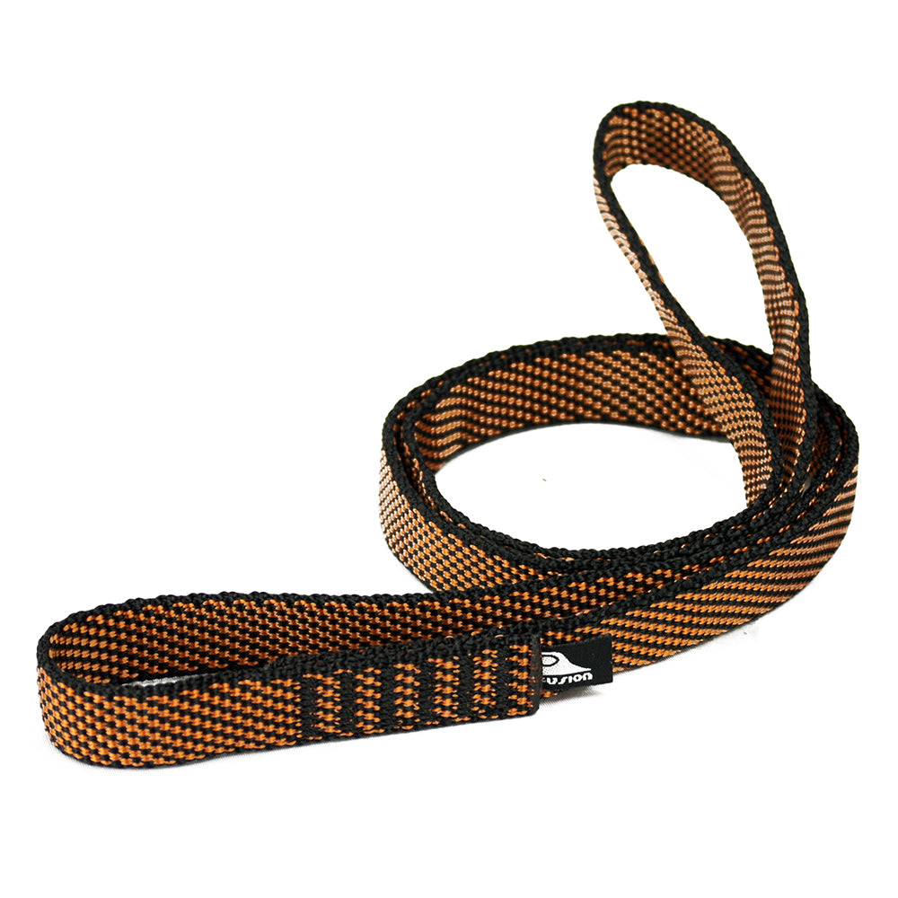 Stitched Nylon Climbing Sling Runner - Orange | Fusion Climb