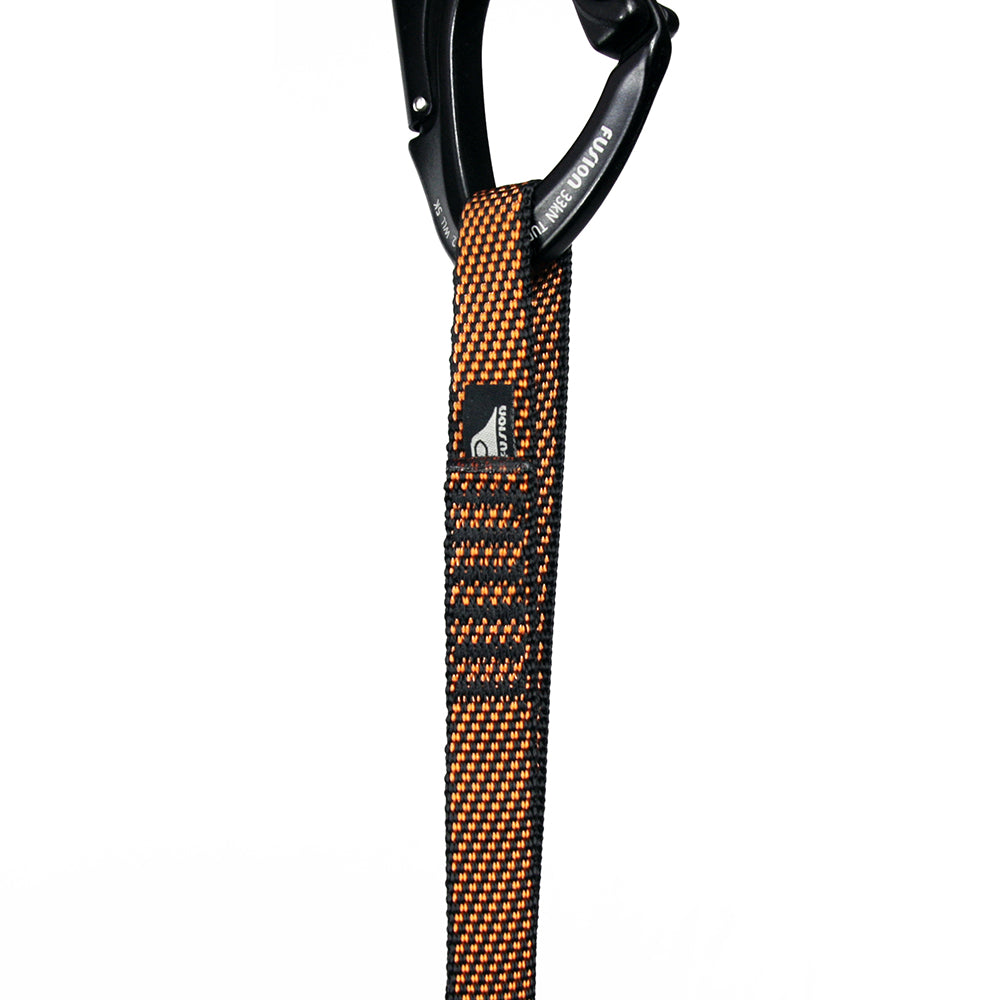 Stitched Nylon Climbing Sling Runner - Orange | Fusion Climb